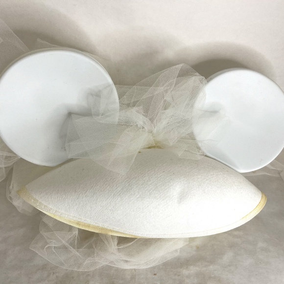 Disney | Accessories | Vintage Disney Mickey Mouse Wedding Bride Ears ...